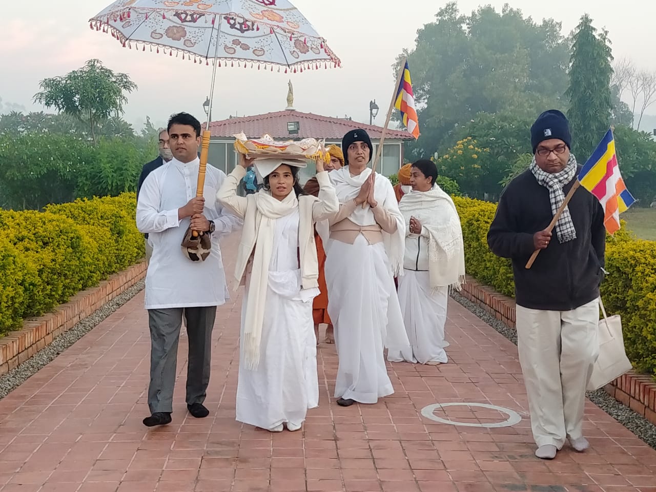 Katina pooja at Sri Lanka Maha Vihara in Lumbini organised by Sri Lanka ...