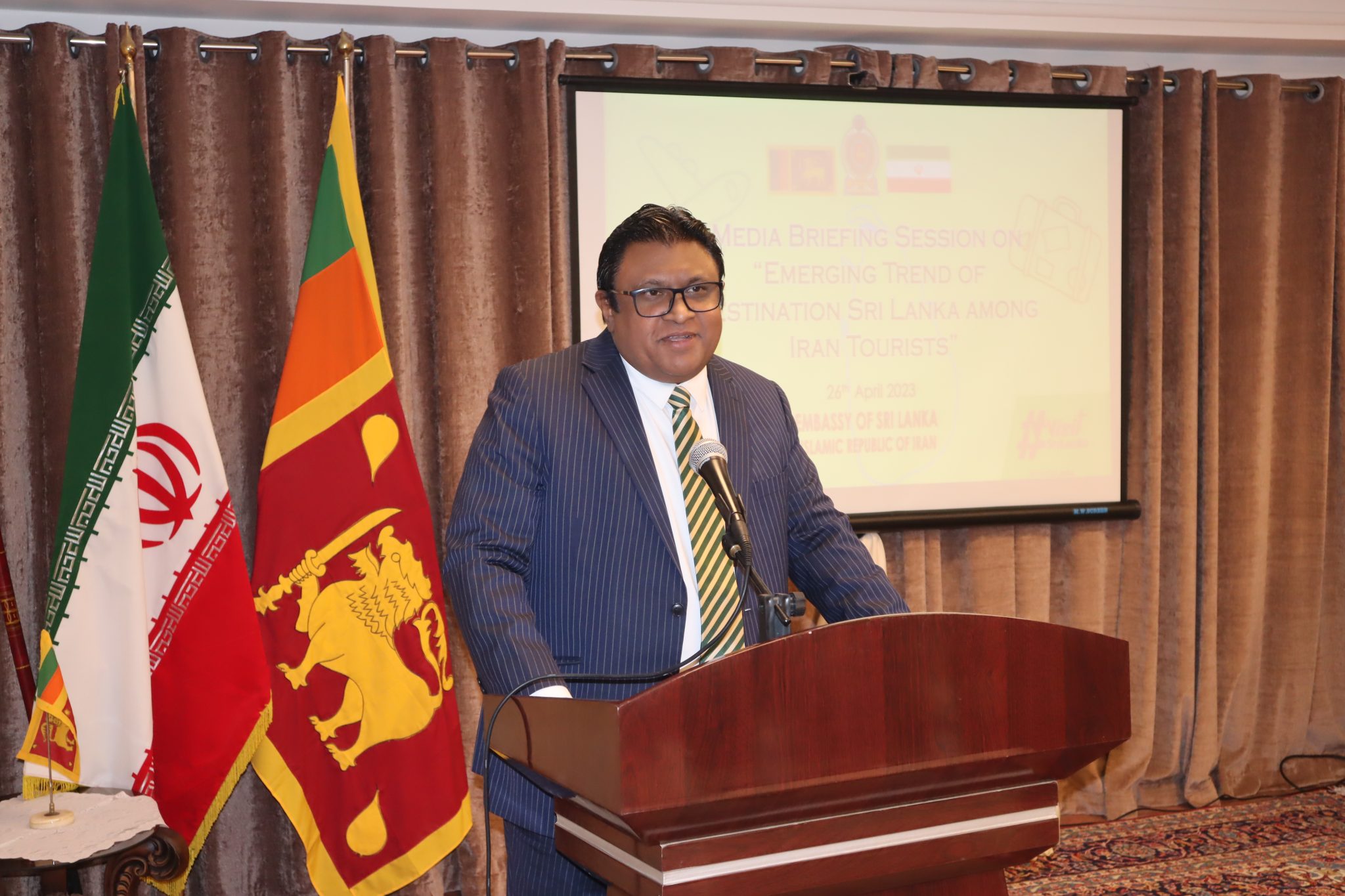 Ambassador Wishwanath Aponsu conveys to Tehran based media that “Iran ...