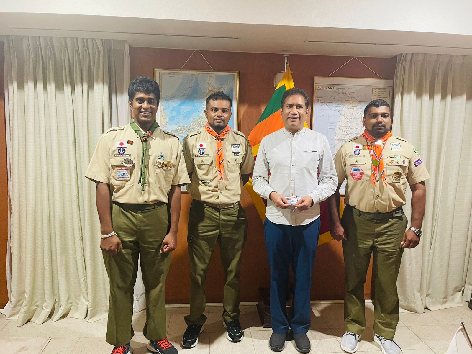 Three Presidents’ Scouts of Sri Lanka in the Japanese Contingent at the ...