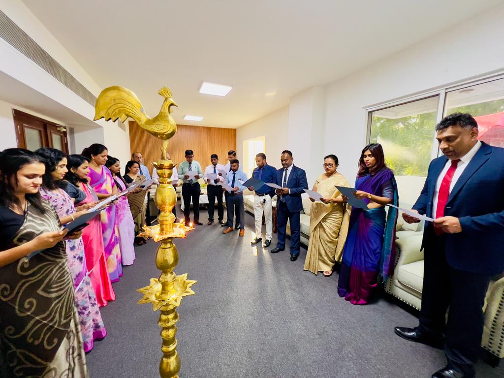 Ceremonial commencement of work at the Sri Lanka Consulate General in Dubai for the year 2024 ...