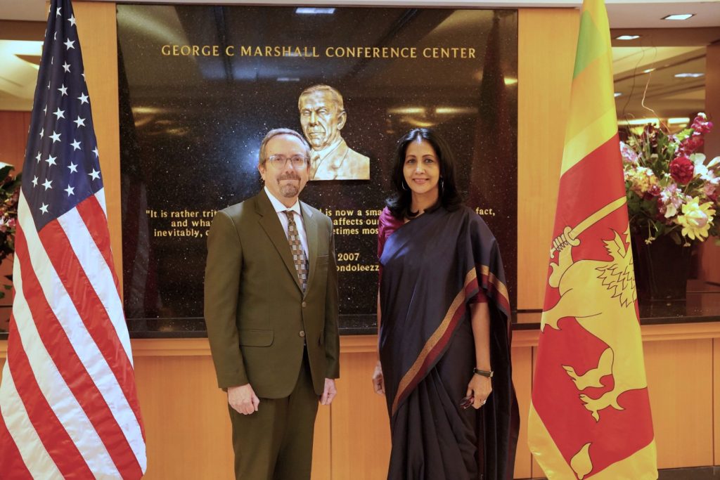 Foreign Secretary Aruni Wijewardane and Acting Under Secretary for ...