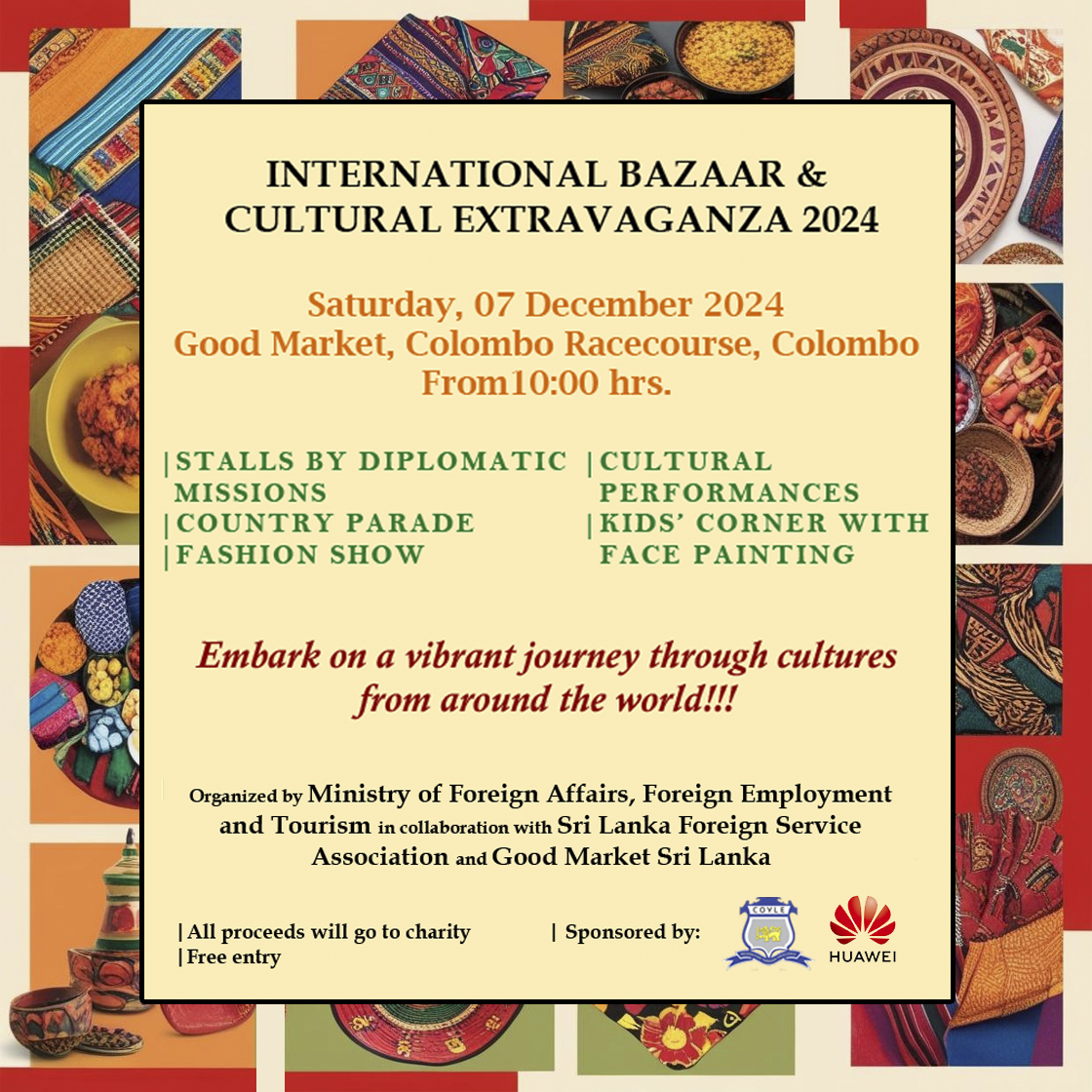 Stage is set for International Bazaar & Cultural Extravaganza 2024 – Ministry of Foreign Affairs ...