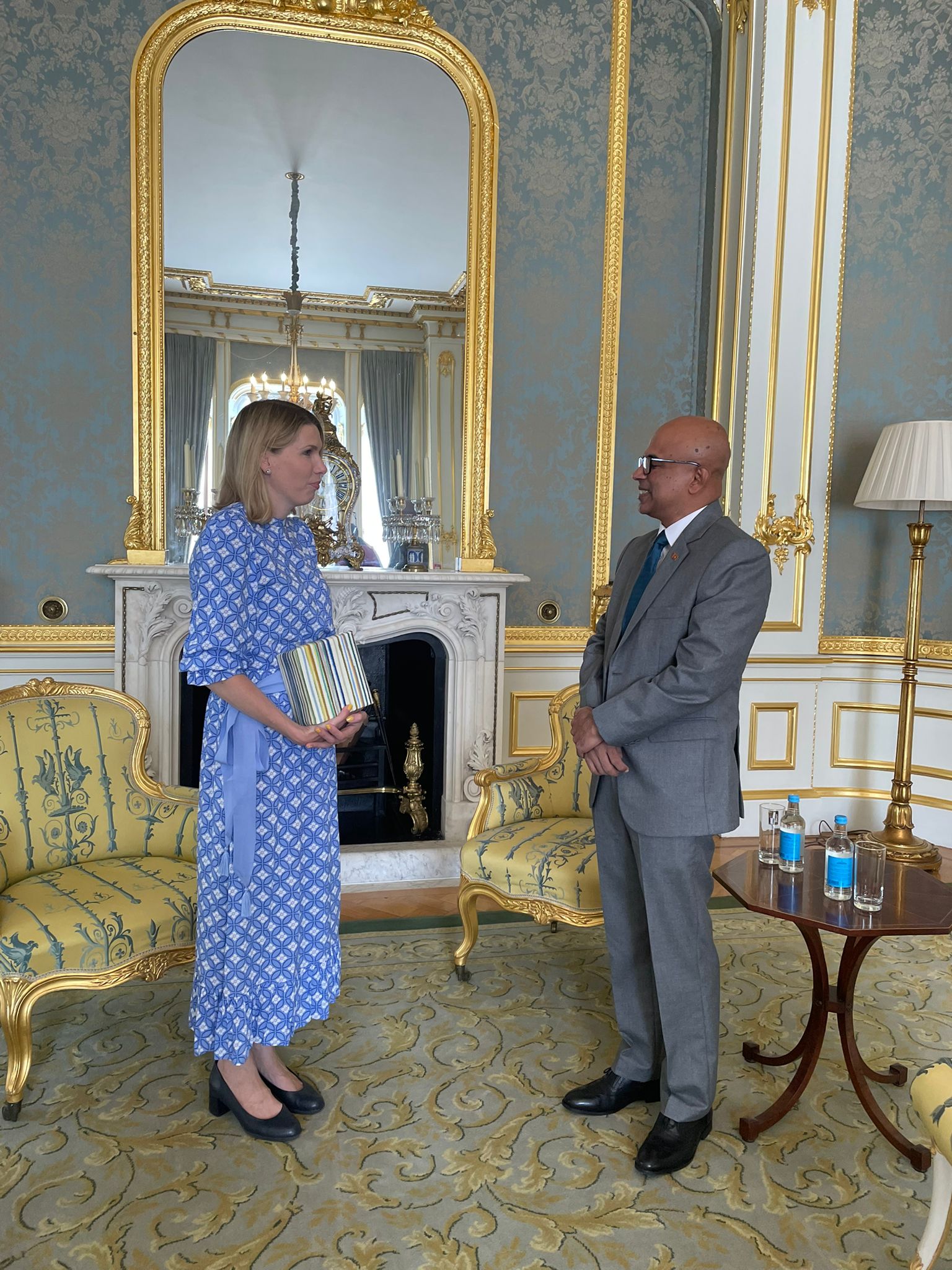 High Commissioner-designate Nimal Senadeera presents open copy of ...