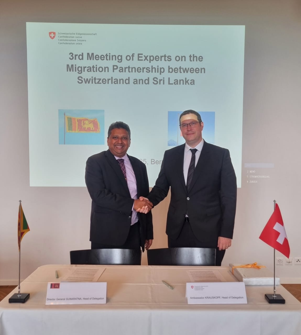 Sri Lanka and Switzerland hold the Third Meeting of Experts on the ...